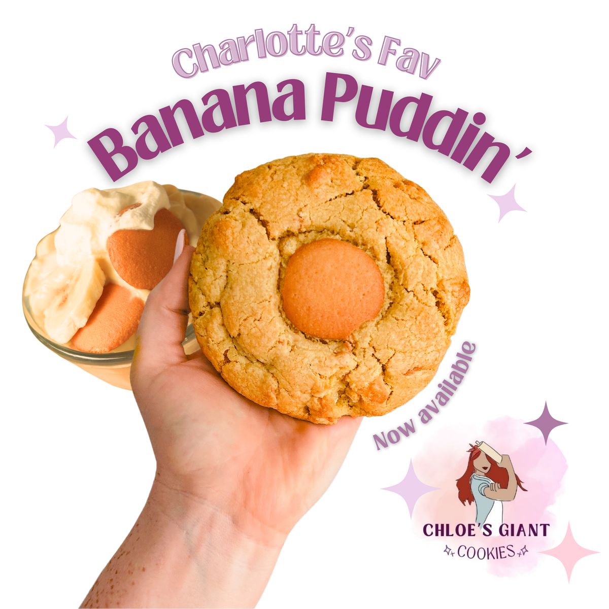 Banana Puddin' – Chloe's Giant Cookies